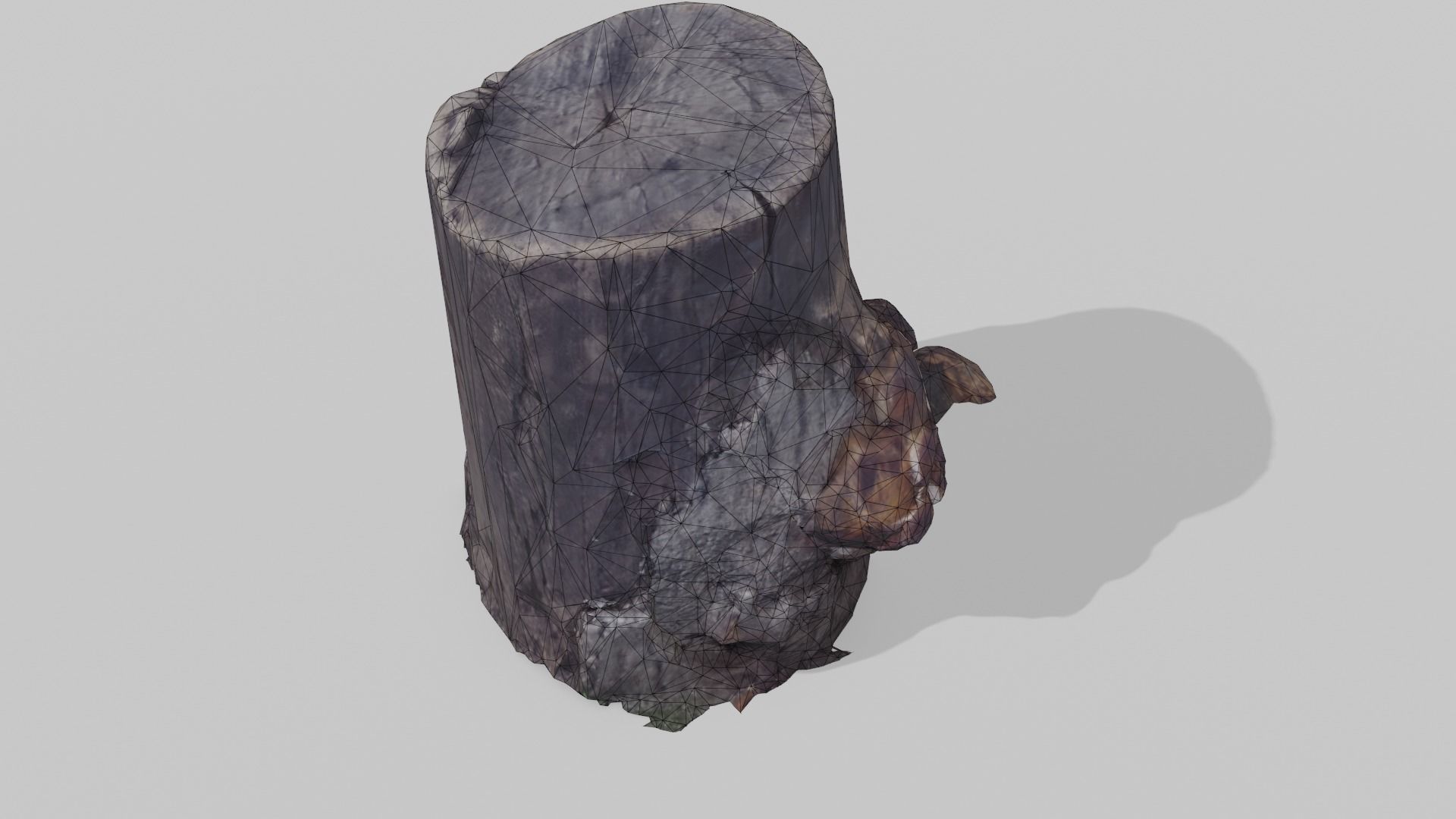 3D model Realistic Stump scanned game-ready VR / AR / low-poly | CGTrader