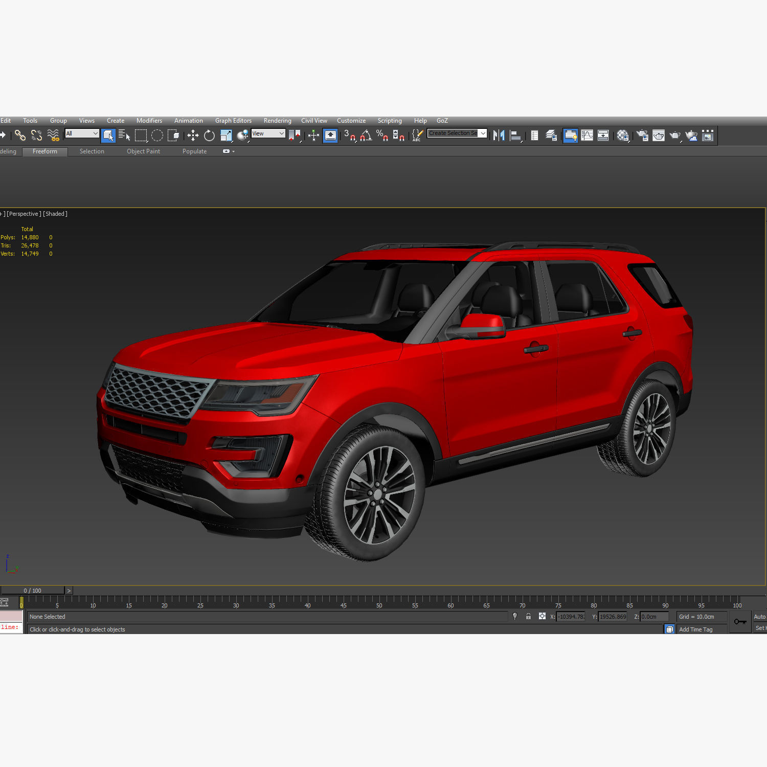 3D model Suv Car Low poly VR / AR / low-poly | CGTrader