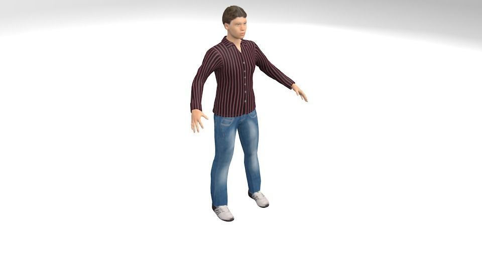 BASE HUMAN MODEL free 3D model rigged | CGTrader