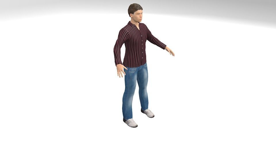 BASE HUMAN MODEL free 3D model rigged | CGTrader