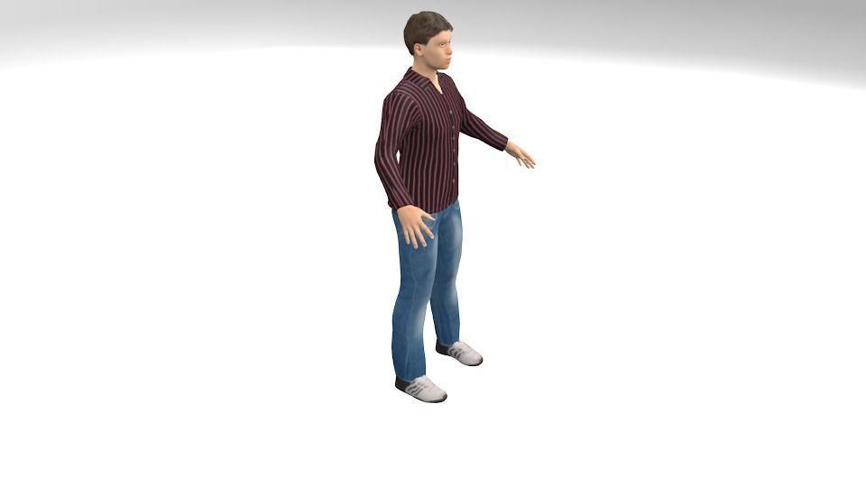 BASE HUMAN MODEL free 3D model rigged | CGTrader