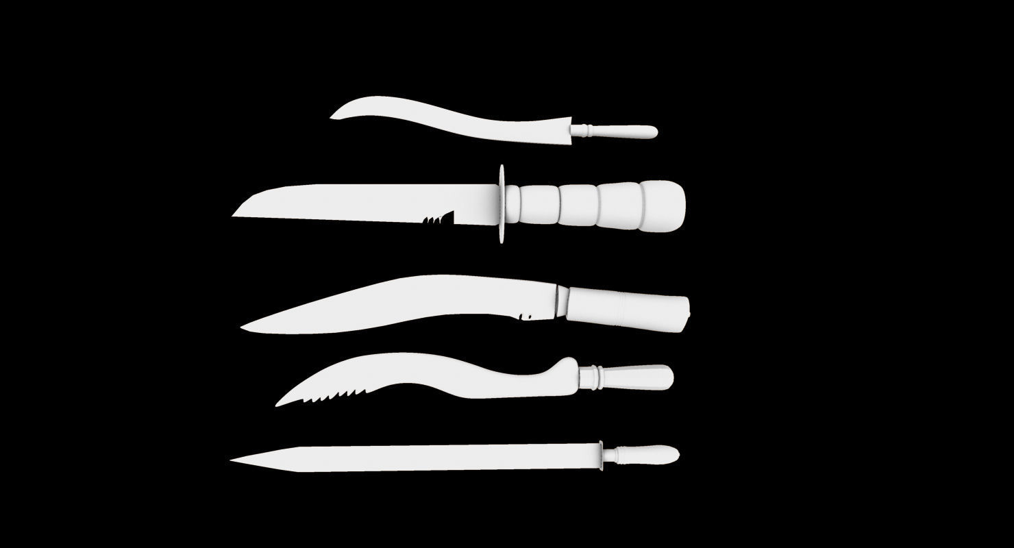 old kinfe 3d model 3D model | CGTrader