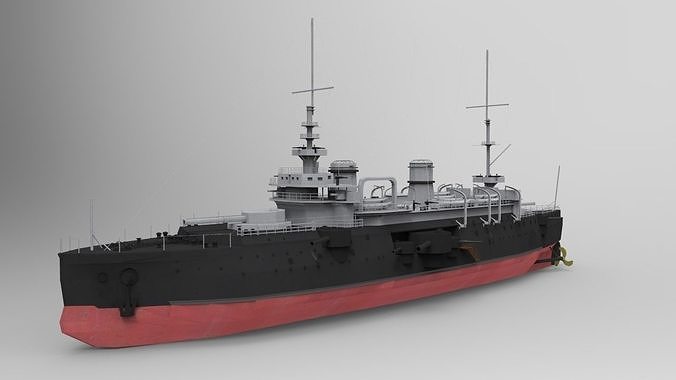Bouvet Battleship 3D Model 3D model | CGTrader