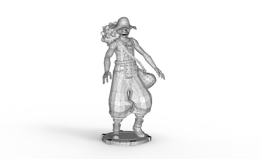 Usopp - Tough Walk Pose 3D model 3D printable | CGTrader