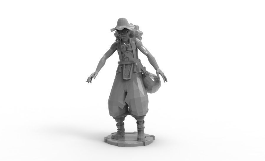 Usopp - Tough Walk Pose 3D model 3D printable | CGTrader