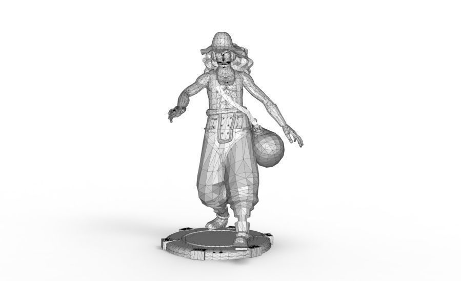 Usopp - Tough Walk Pose 3D model 3D printable | CGTrader