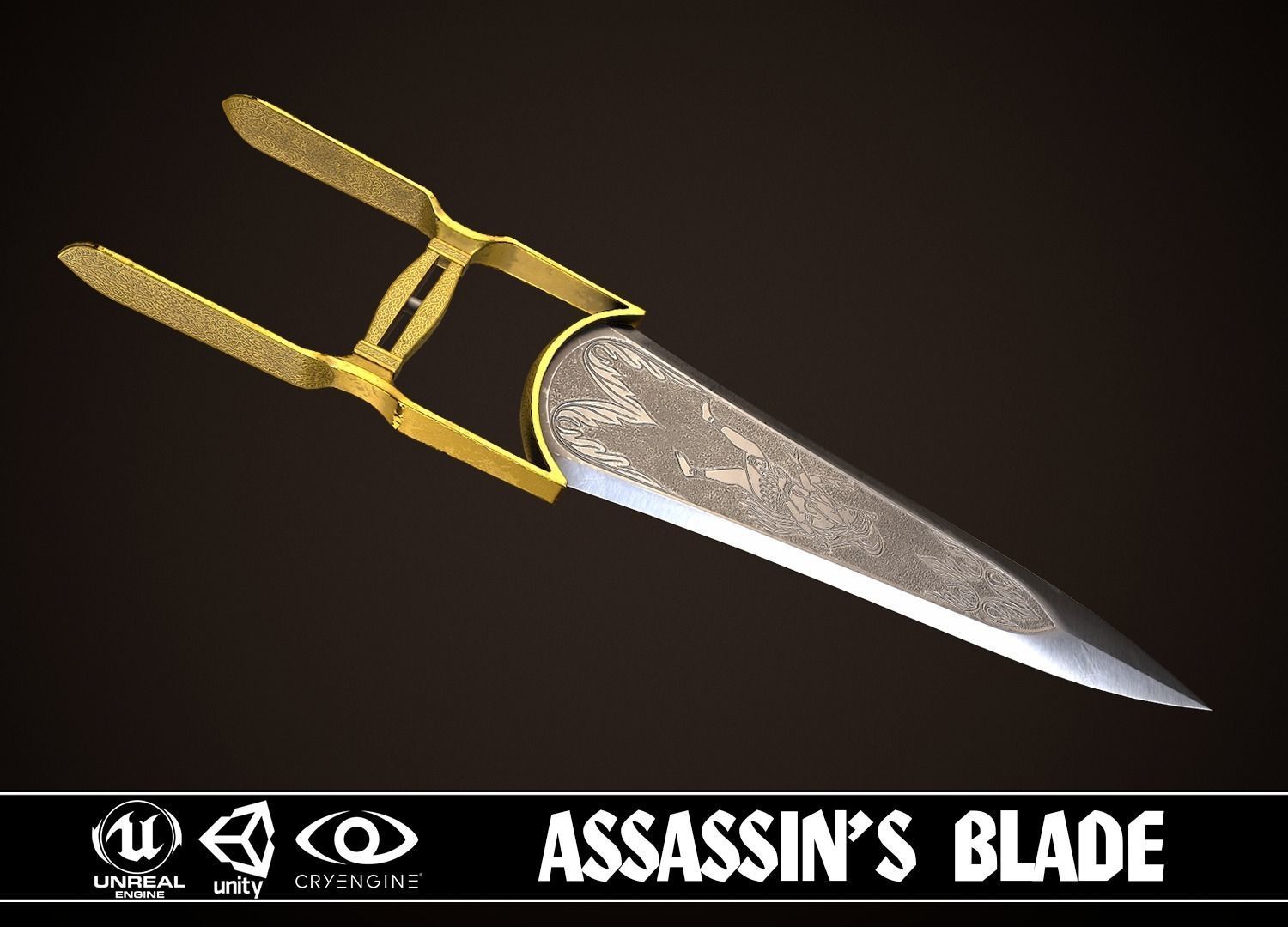 3D model Assassin Blade 01 VR / AR / low-poly | CGTrader