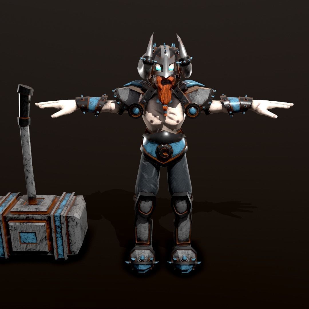 3D model Viking Stylized Character VR / AR / low-poly | CGTrader