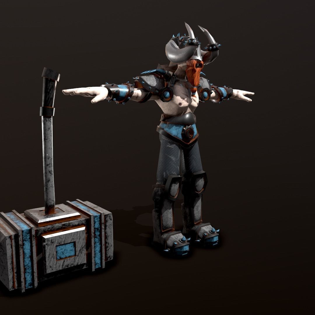 3D model Viking Stylized Character VR / AR / low-poly | CGTrader