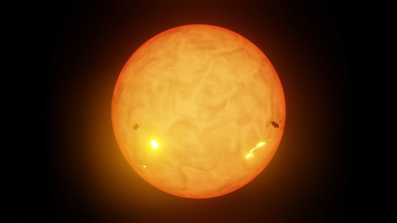 A procedural photorealistic sun animation 3D model animated | CGTrader