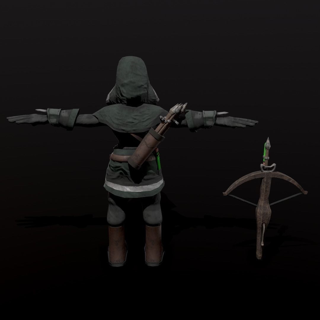3D model Hunter Stylized Character VR / AR / low-poly | CGTrader