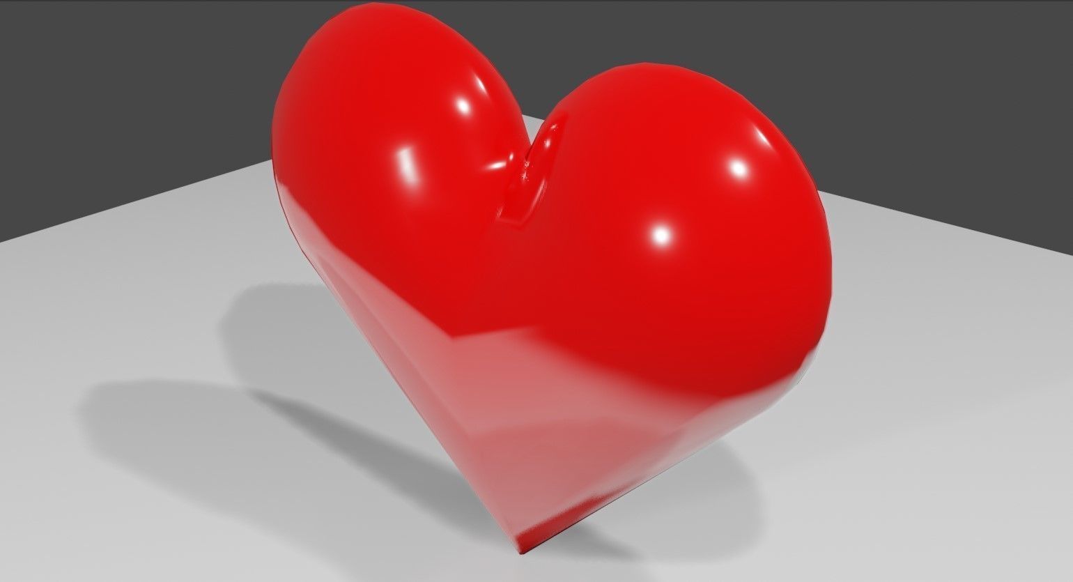 3D model Heart Low Poly - Material - Coracao VR / AR / low-poly | CGTrader