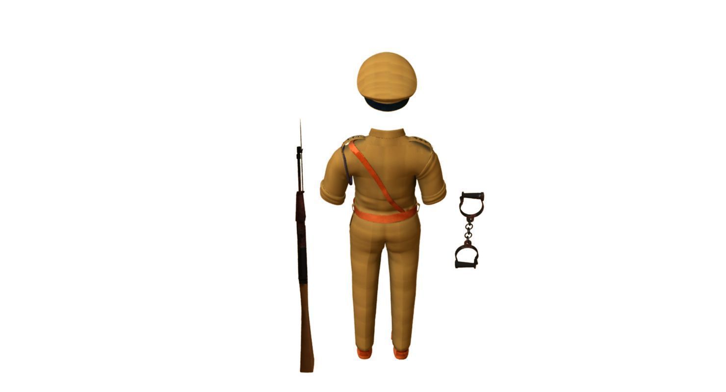 india police 3d model 3D model | CGTrader