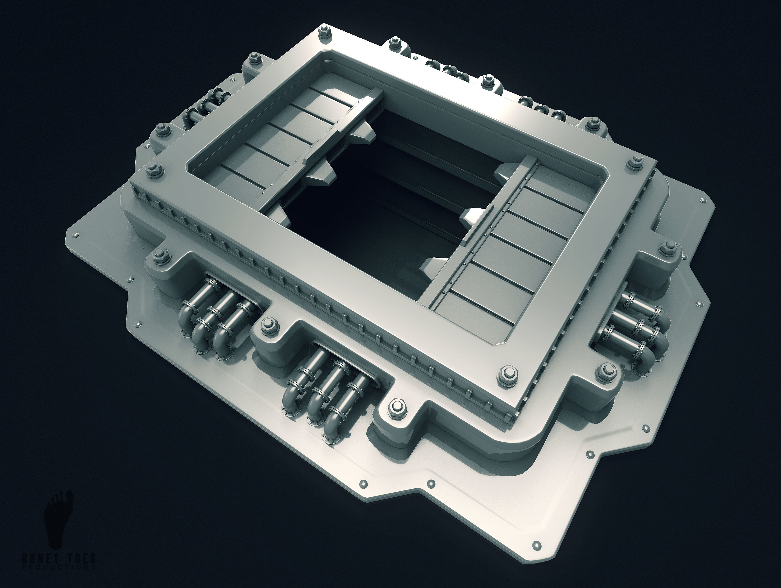 3D SciFi Garbage Chute 3D model | CGTrader