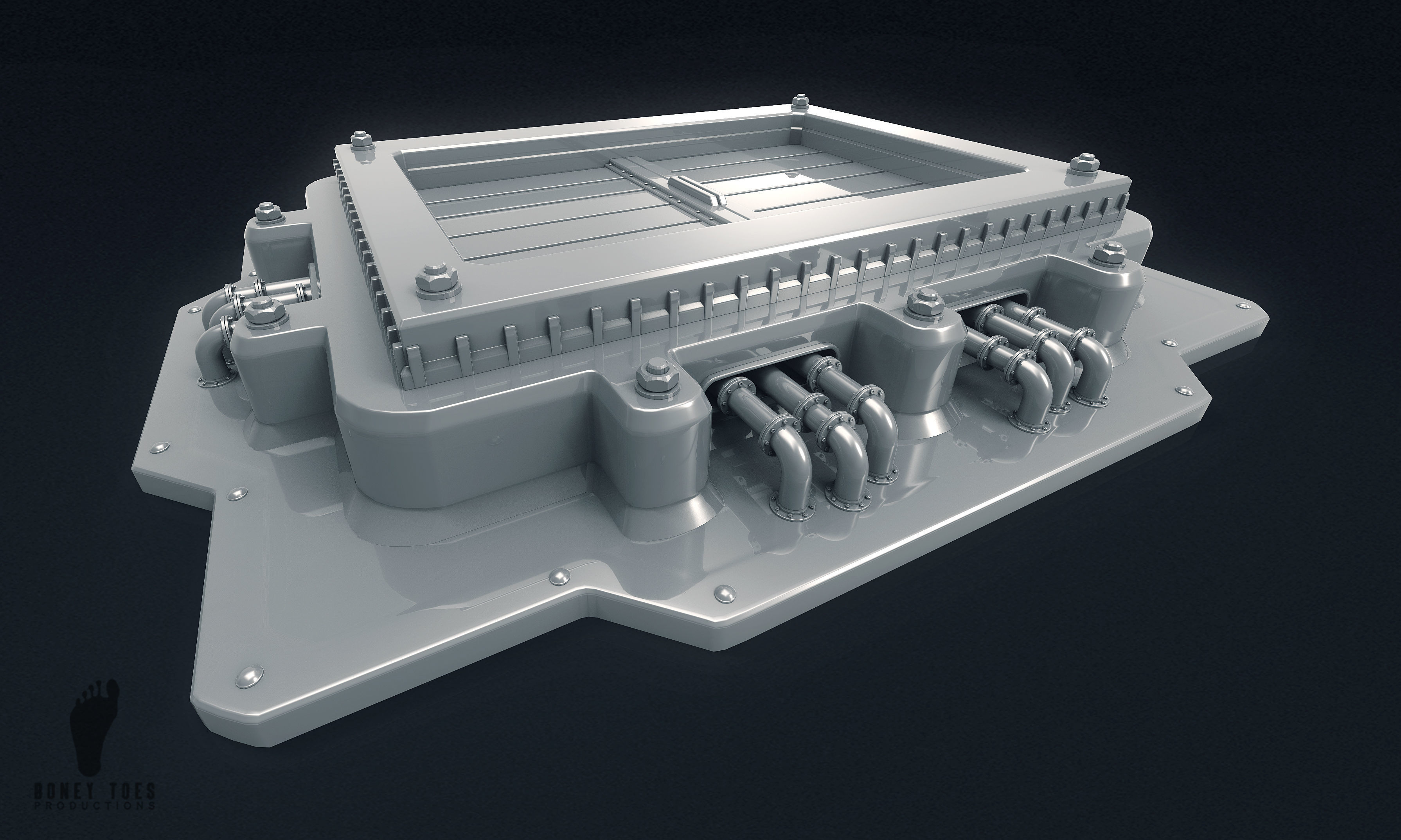 3D SciFi Garbage Chute 3D model | CGTrader