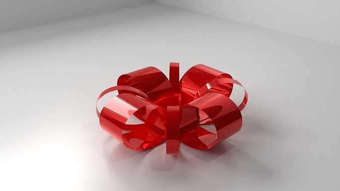 Red Ribbon 1 3D model | CGTrader