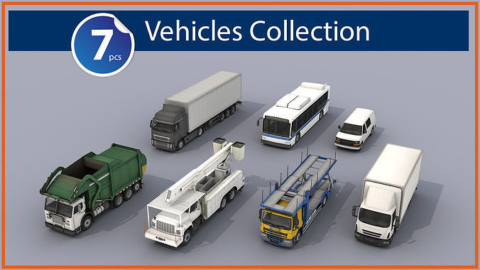 Cars and Trucks 3D Model Collection | CGTrader