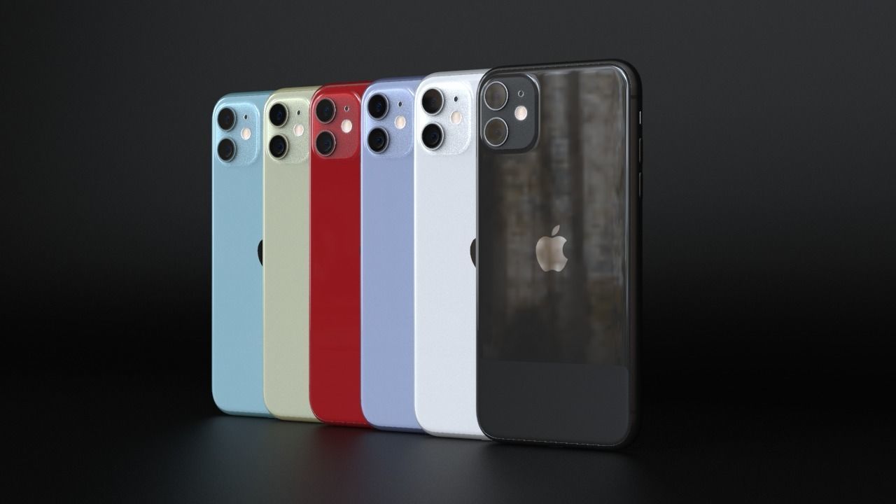 Apple iPhone 11 All Official Colors 3D model | CGTrader