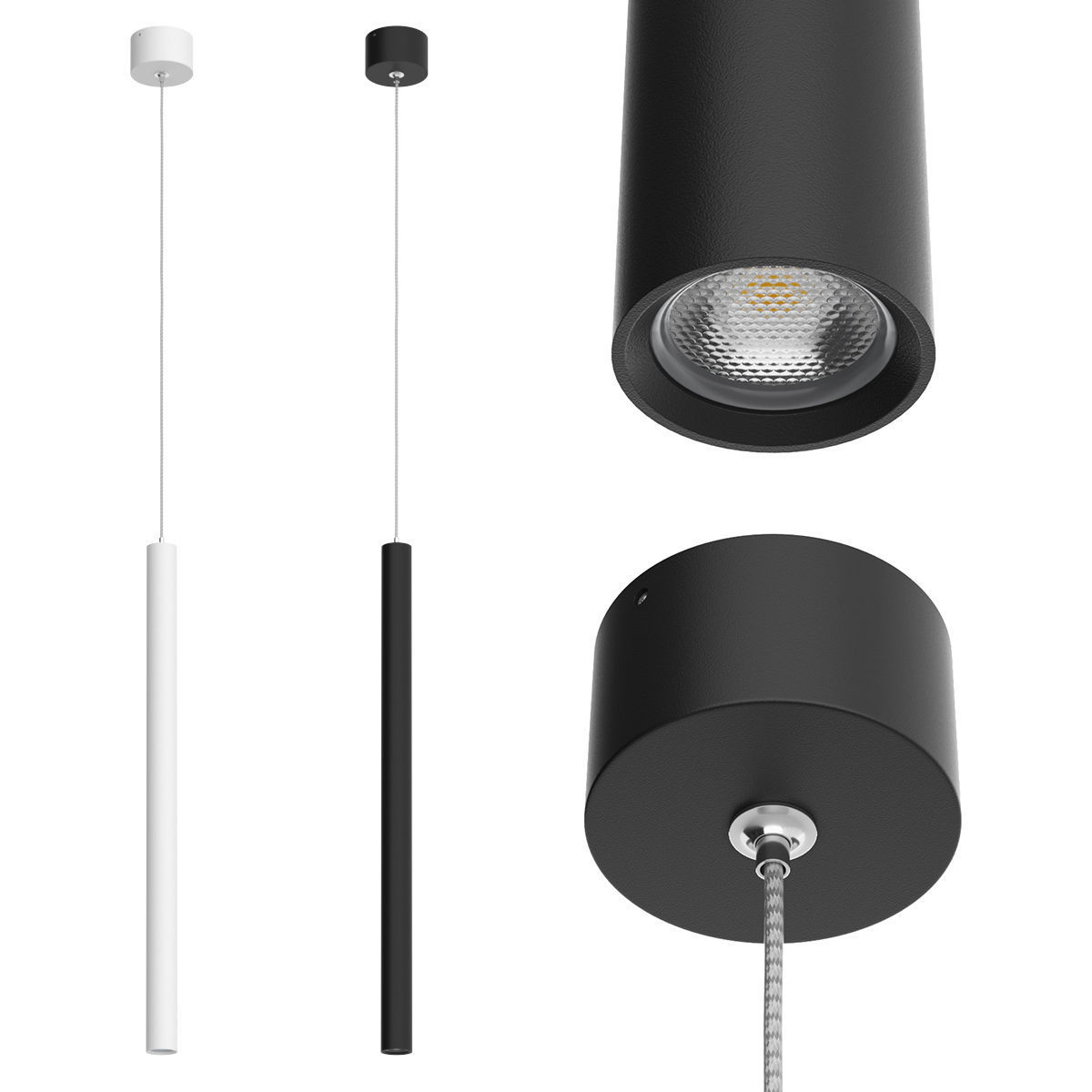 Suspended LED lamp Ledron LH012 3D model | CGTrader