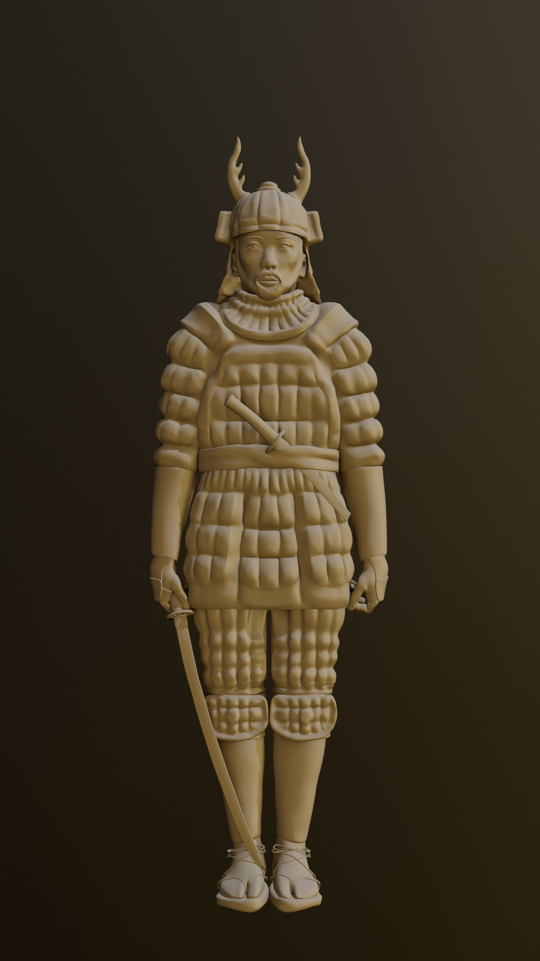 Samurai 3D model 3D printable | CGTrader