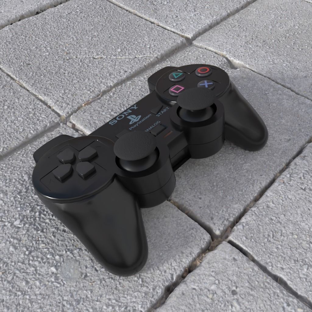 PS2 Controller - Joystick 3D model | CGTrader