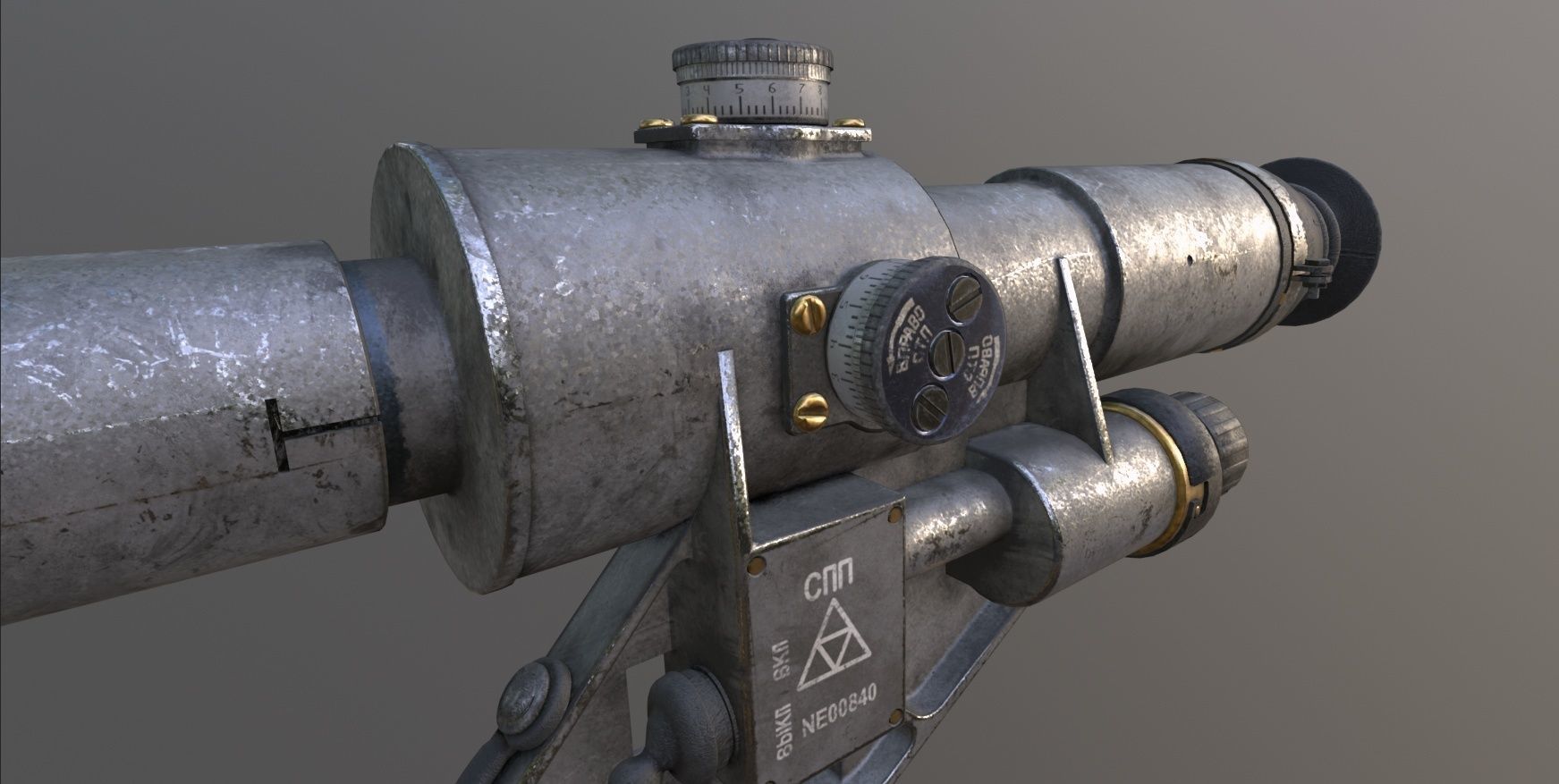 3D model 1OP50 SSP Russian Machine gun Scope VR / AR / low-poly | CGTrader