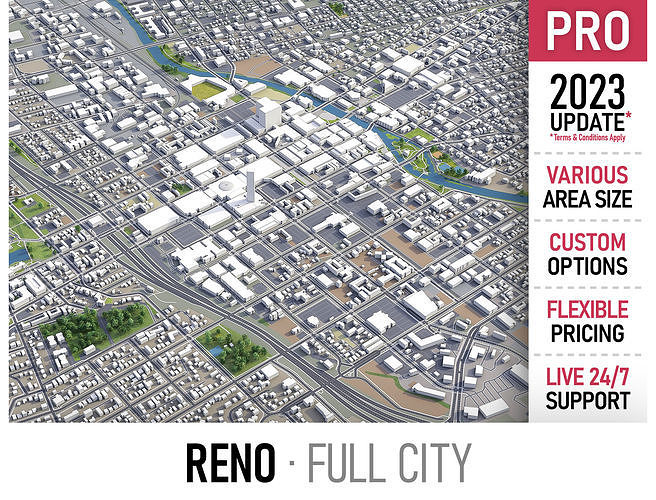 3D model Reno-Sparks VR / AR / low-poly | CGTrader