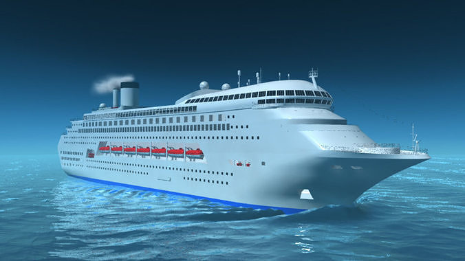 Animated Ship with Ocean 3D model animated | CGTrader