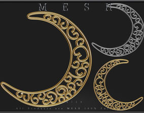 Low-poly Crescent moon 3D Models | CGTrader