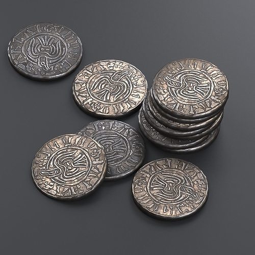 Viking coin 3D model | CGTrader