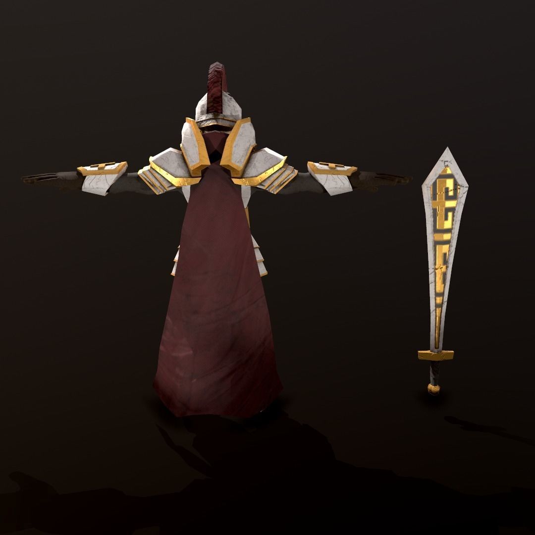 3D model Spartan Paladin Stylized Character VR / AR / low-poly | CGTrader