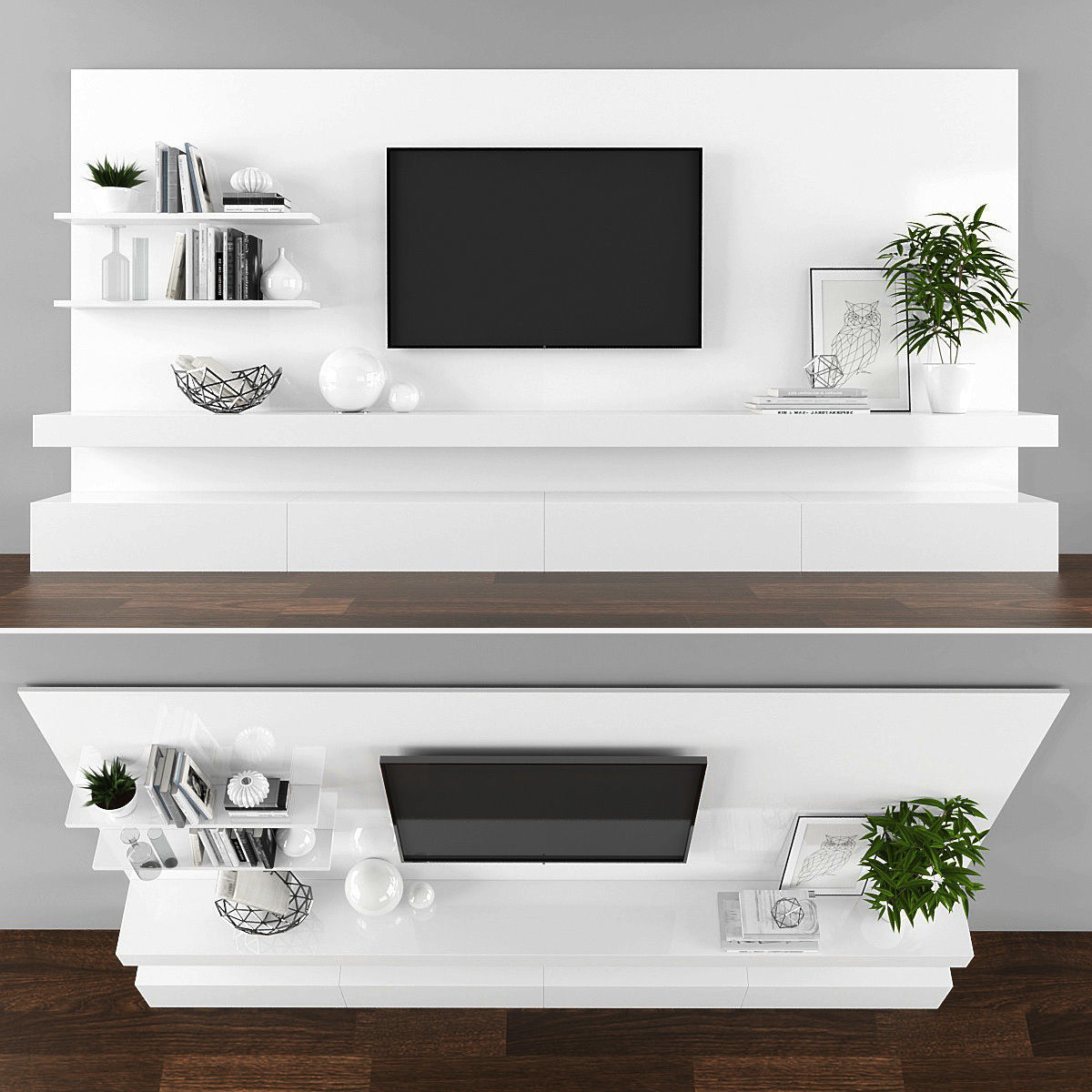 3D model Tv stand VR / AR / low-poly | CGTrader