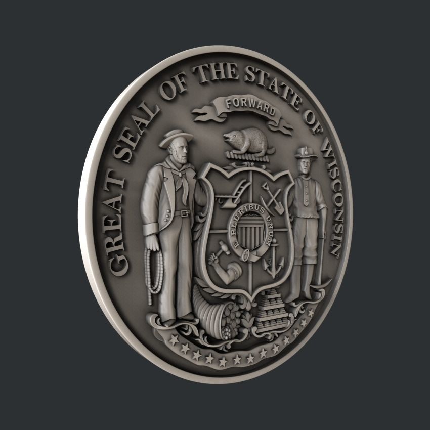 3d STL models for CNC router seal Wisconsin 3D model | CGTrader