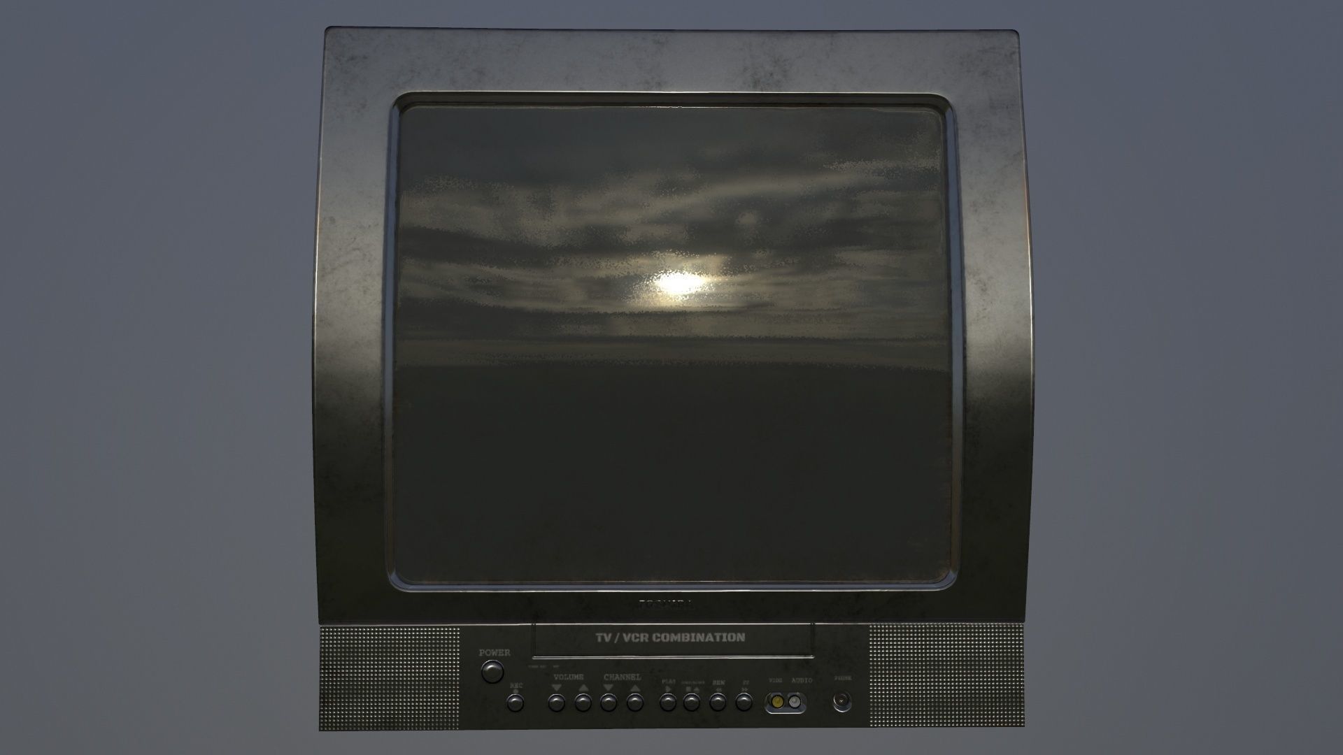 3D model CRT TV Game Ready Asset PBR VR / AR / low-poly | CGTrader