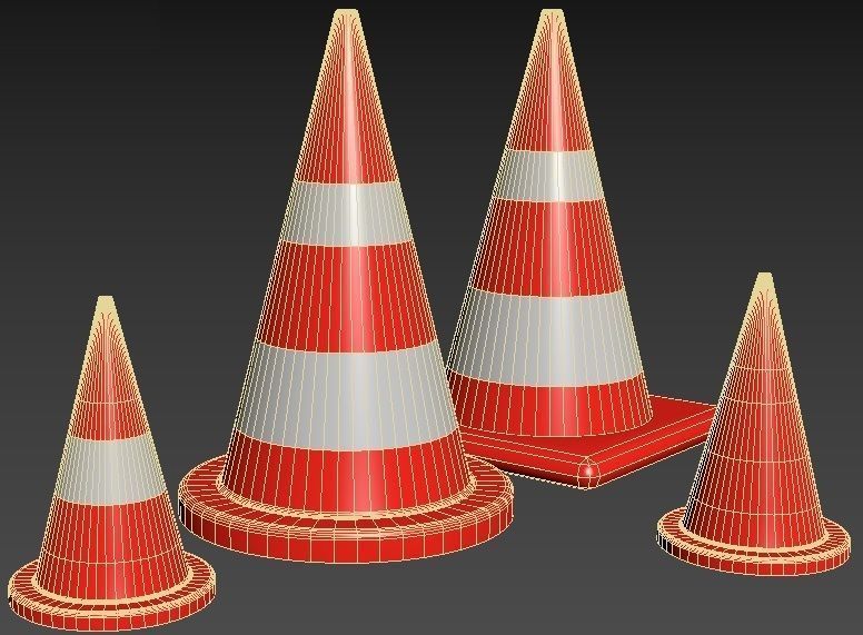 Traffic Cones 3D model | CGTrader