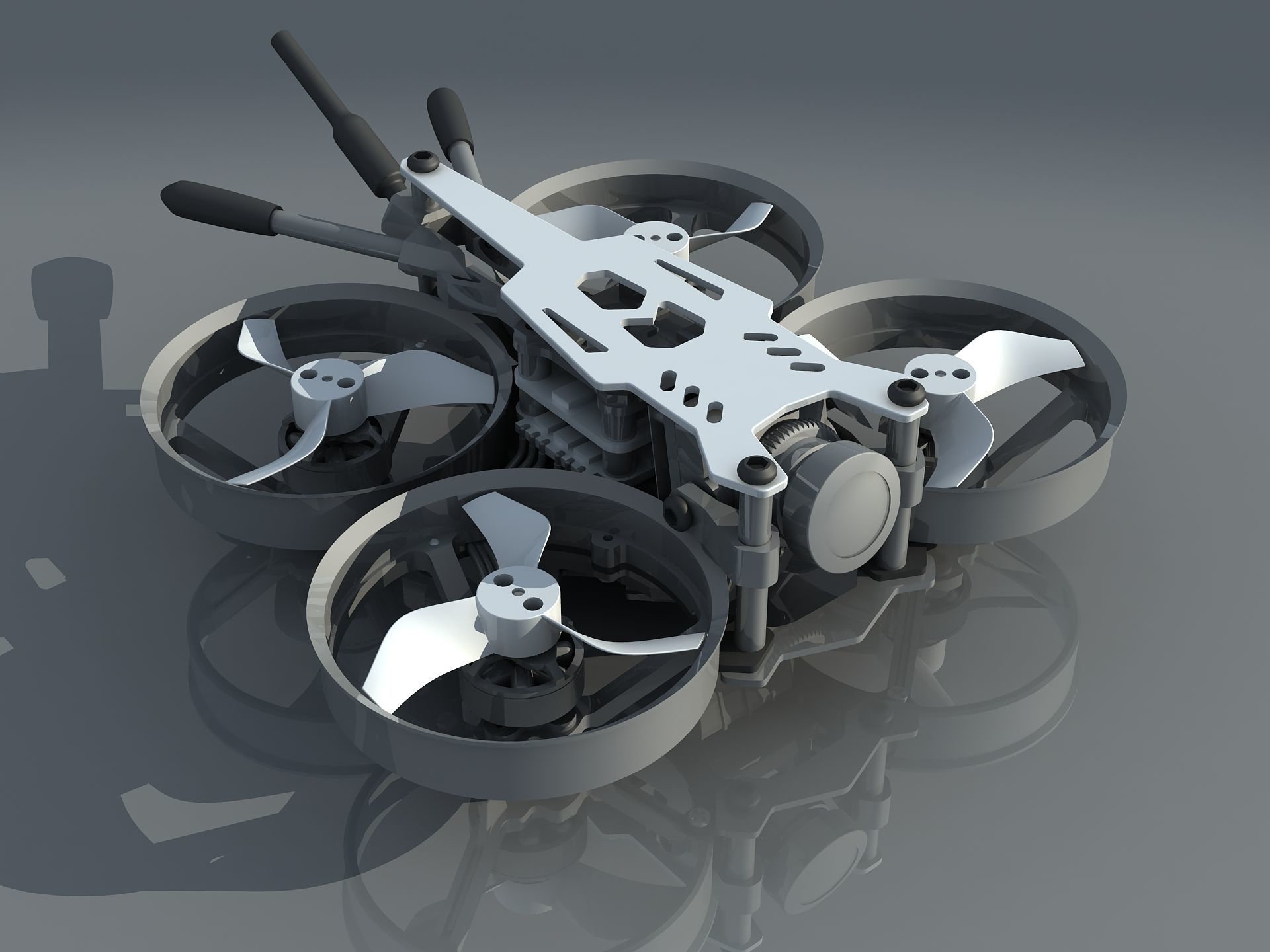 Bionic dragonfly four-axis Quadcopter UAV aircraft 3D model | CGTrader