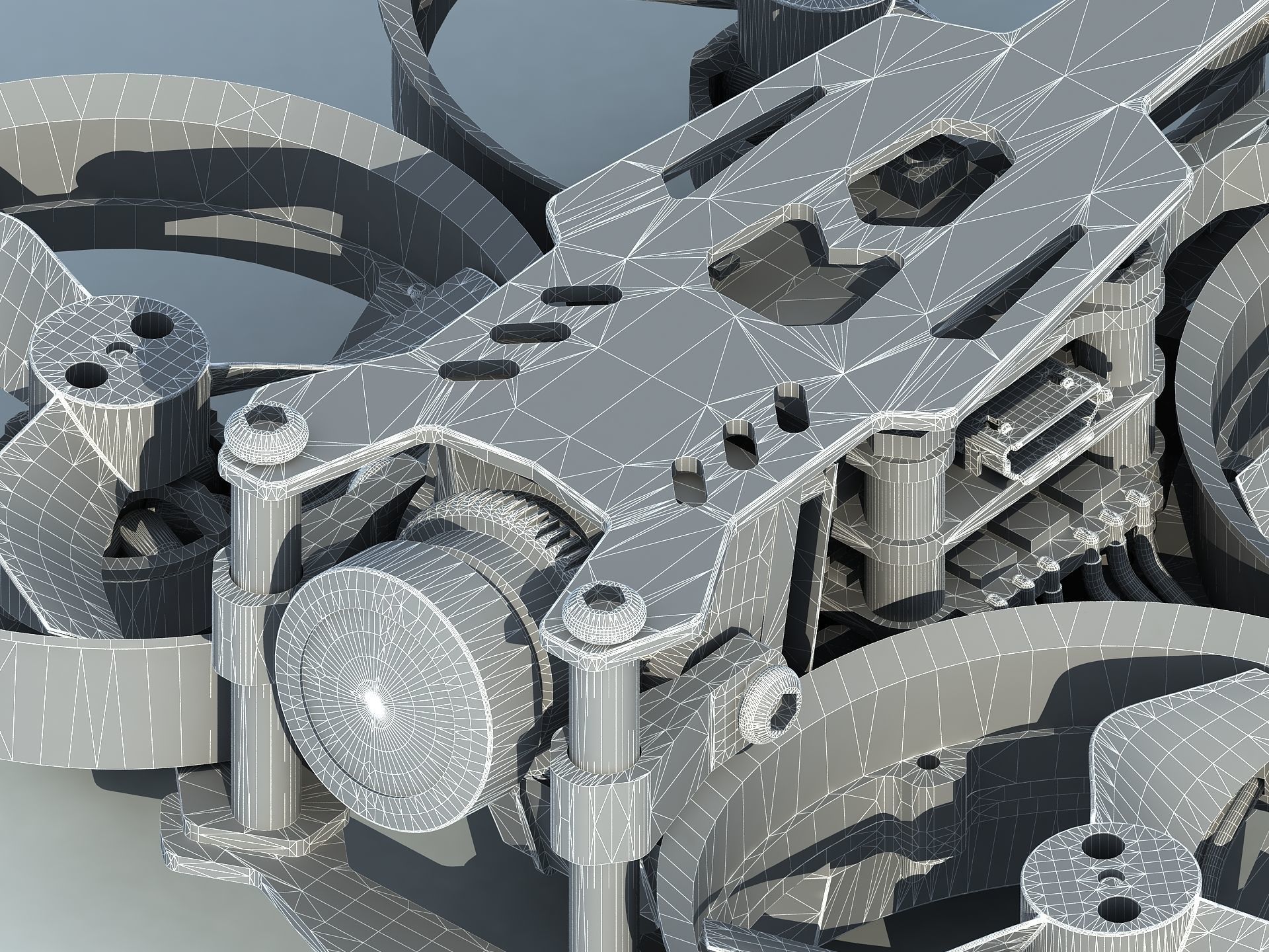 Bionic dragonfly four-axis Quadcopter UAV aircraft 3D model | CGTrader