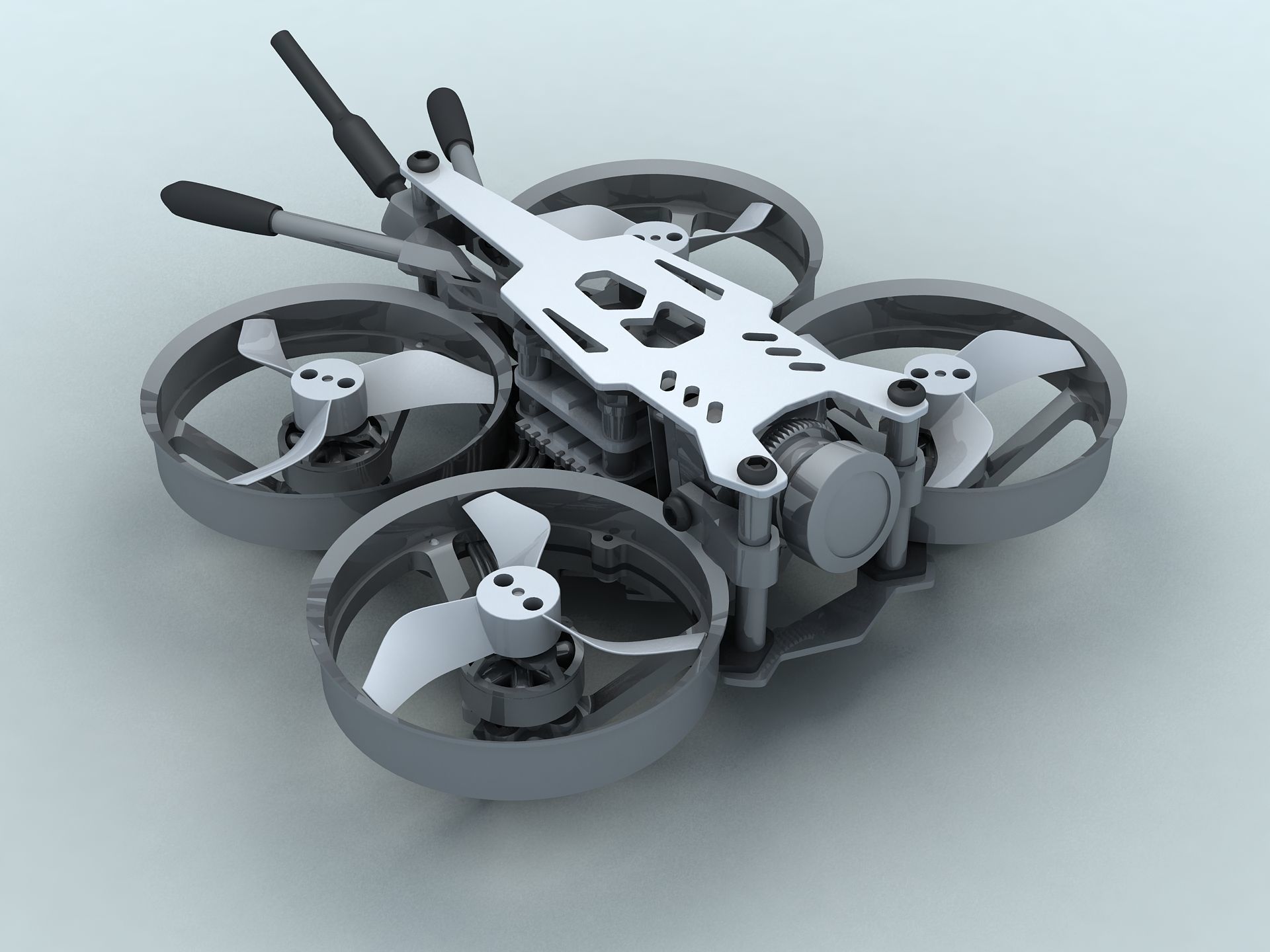 Bionic dragonfly four-axis Quadcopter UAV aircraft 3D model | CGTrader
