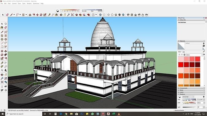 Hindu Temple 3d model 3D model | CGTrader