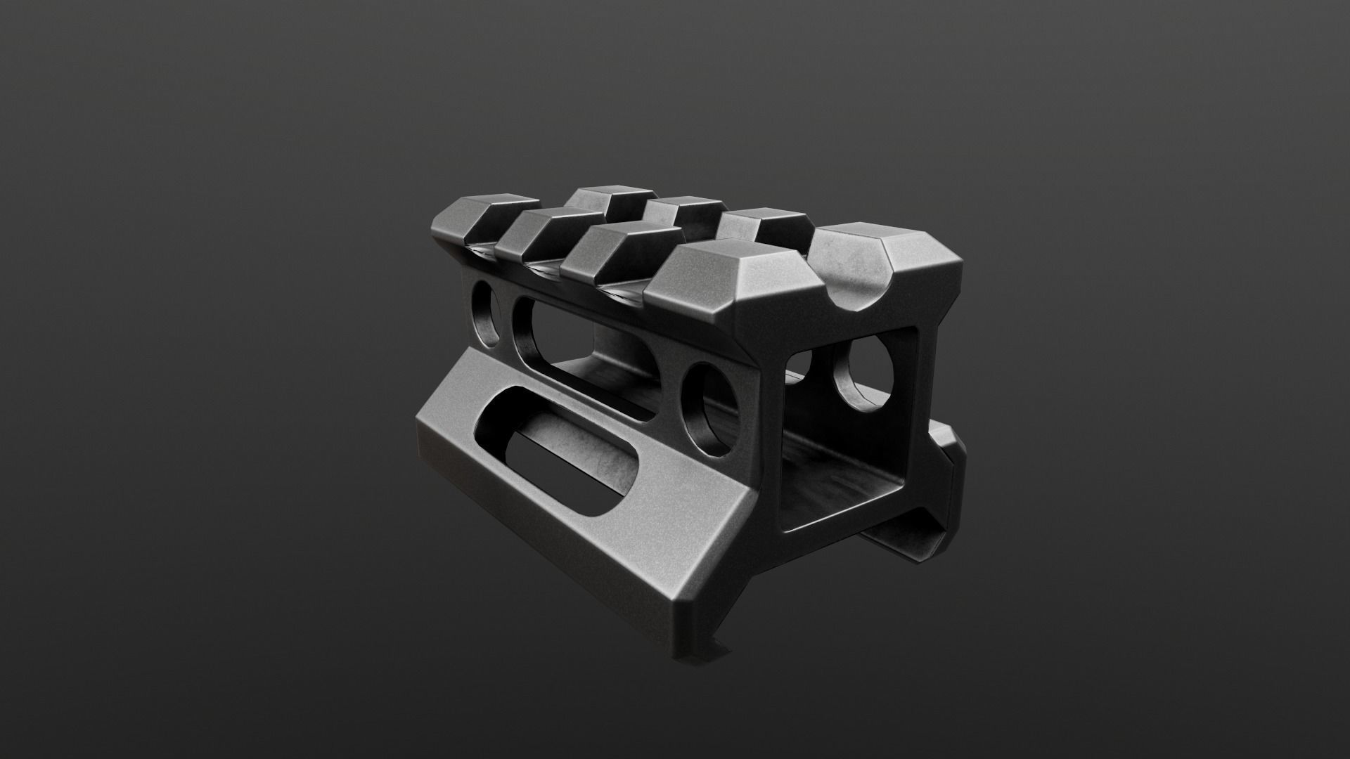 UTG Super Slim Picatinny Riser Mounts free VR / AR / low-poly 3D model ...