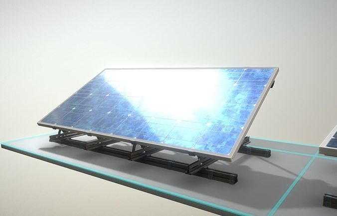 3D model Solar Panel 4x8 - Rigged VR / AR / low-poly | CGTrader