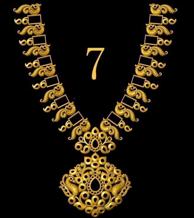 40 gm indian neckless porche and noksi 3D model | CGTrader