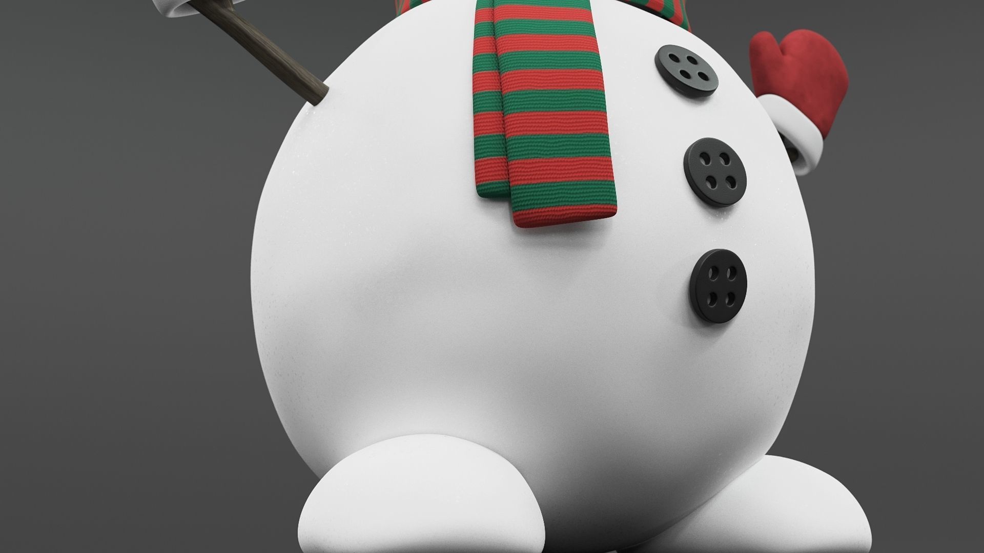 3D model Snowman VR / AR / low-poly | CGTrader