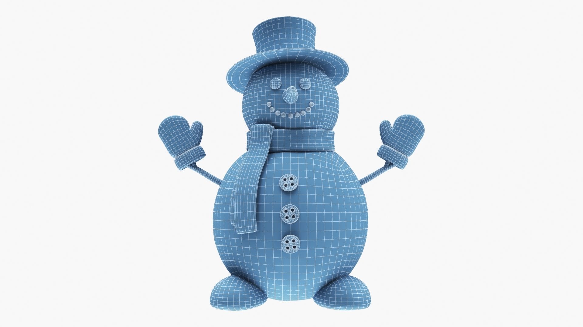 3D model Snowman VR / AR / low-poly | CGTrader
