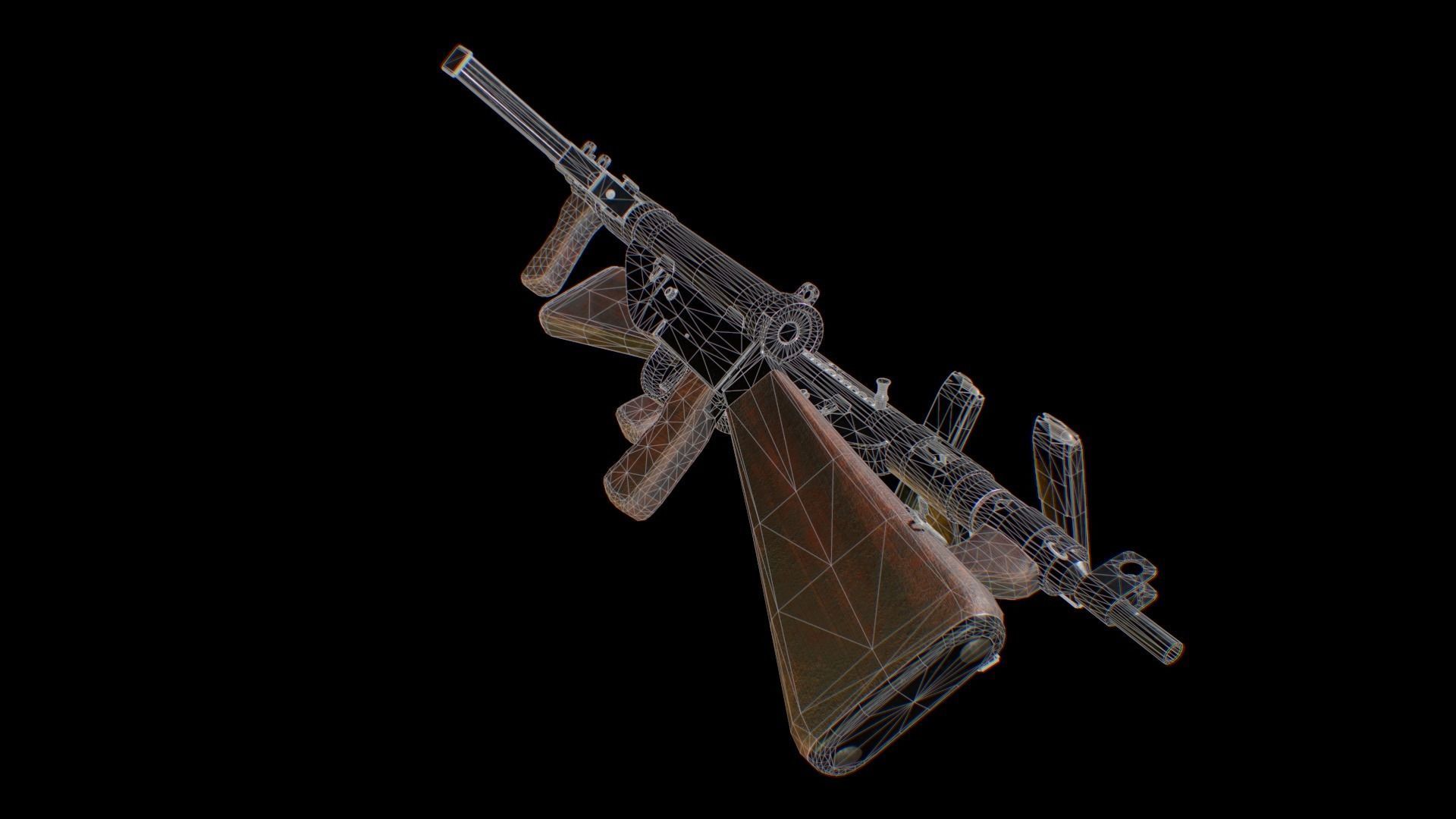 Sten MK5 free VR / AR / low-poly 3D model | CGTrader