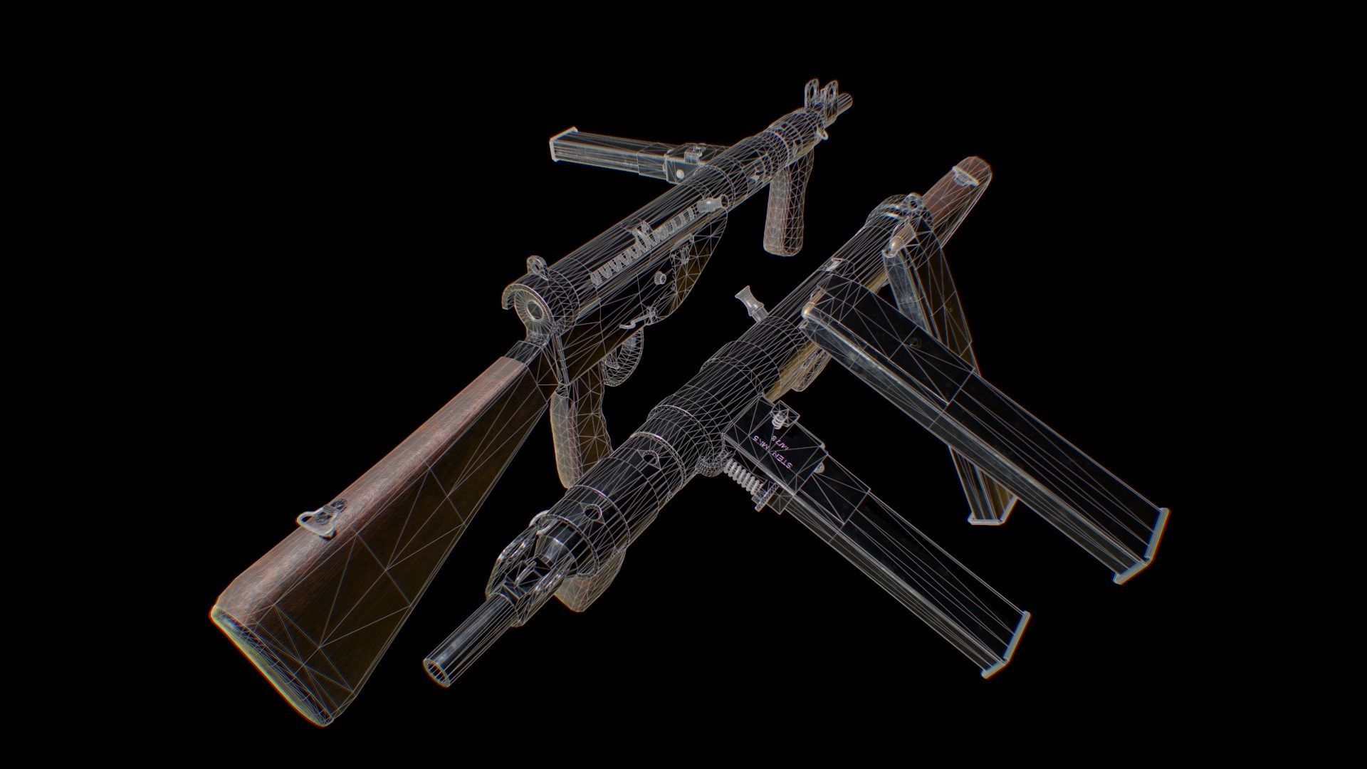 Sten MK5 free VR / AR / low-poly 3D model | CGTrader