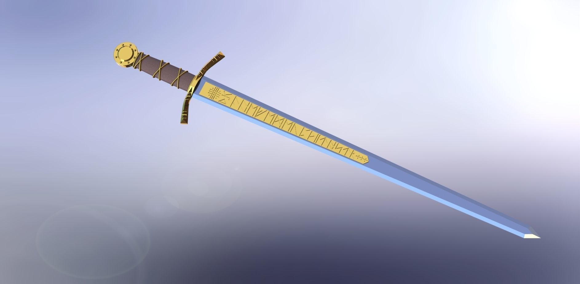 Excalibur sword 3D model | CGTrader