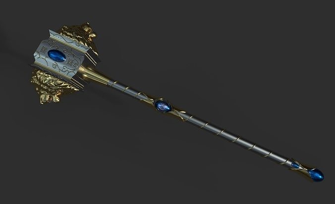 3D model Fantasy Lion Hammer VR / AR / low-poly | CGTrader