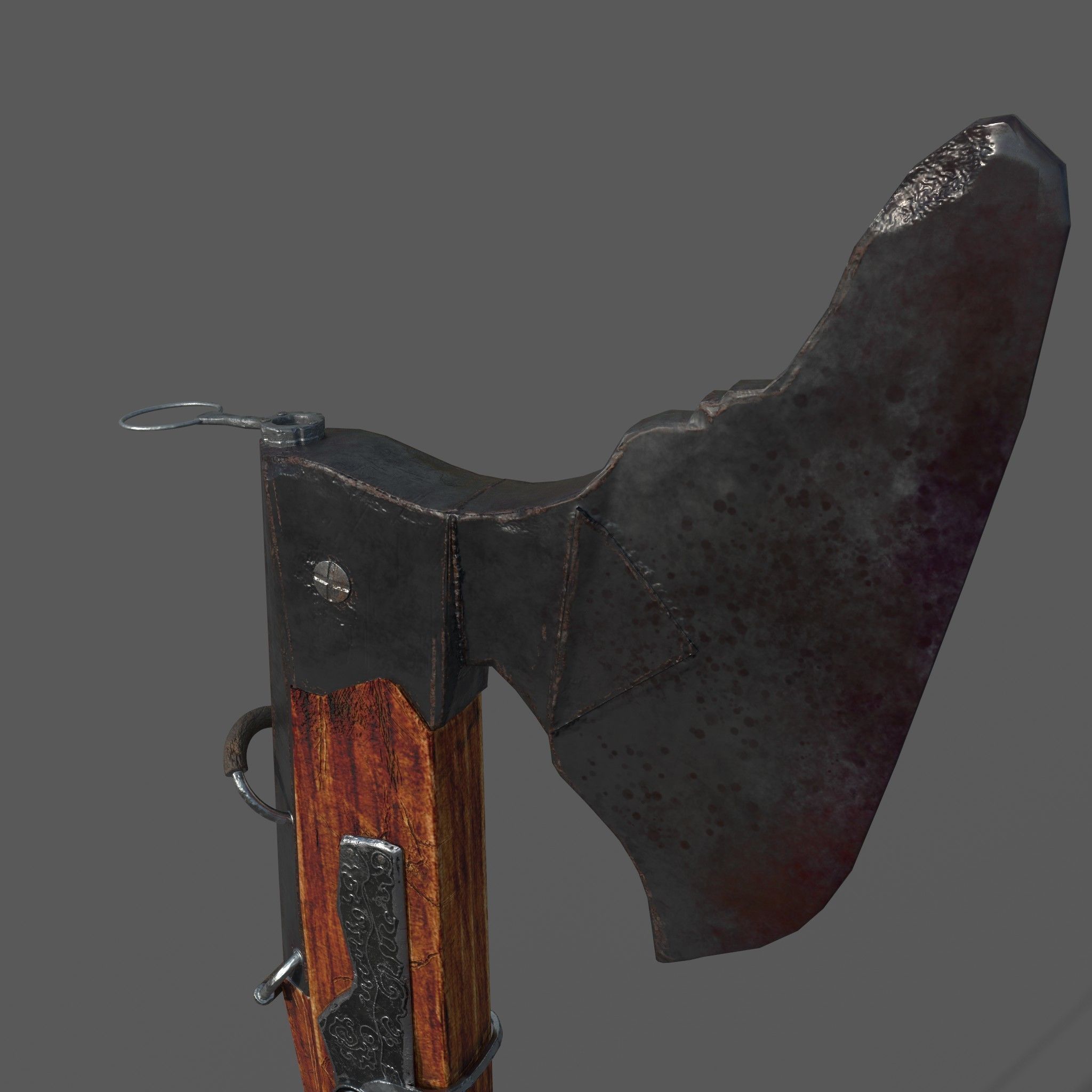 Fantasy Crossbow Axe Gun 3D model | CGTrader