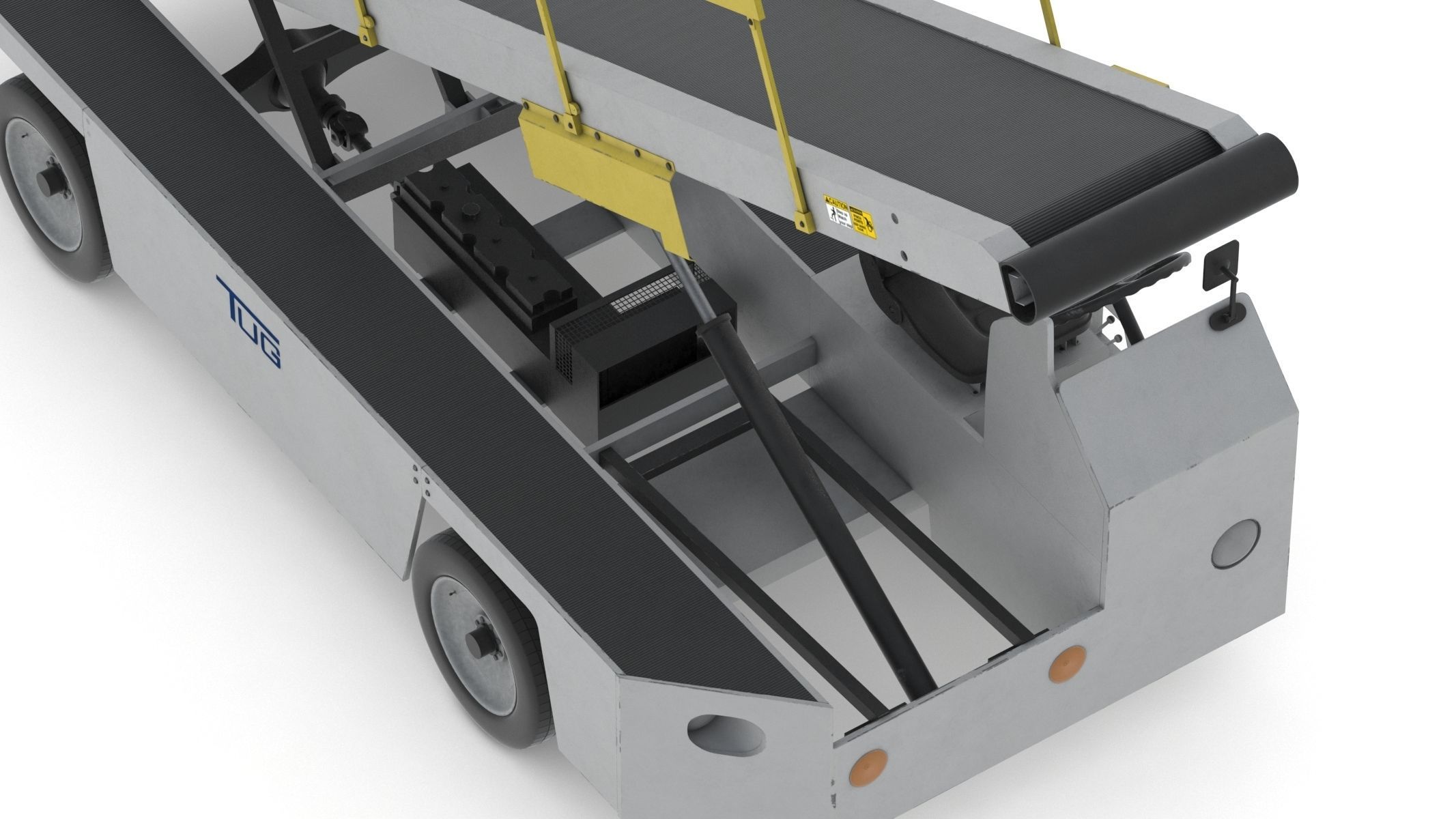 Airport Conveyor Belt Loader TUG 660 3D model | CGTrader